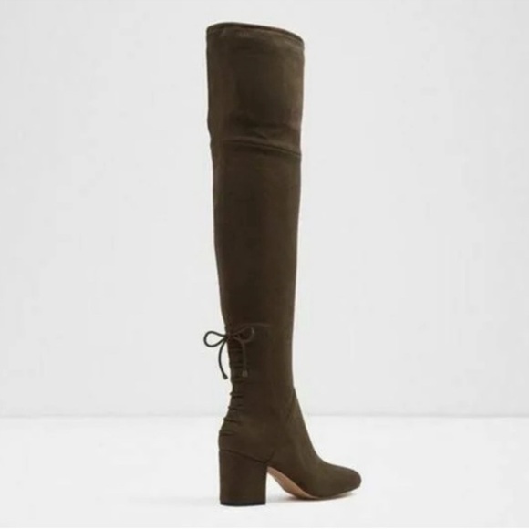 Aldo | Shoes | Aldo Adessi Suede Over The Knee Heeled Boots | Poshmark